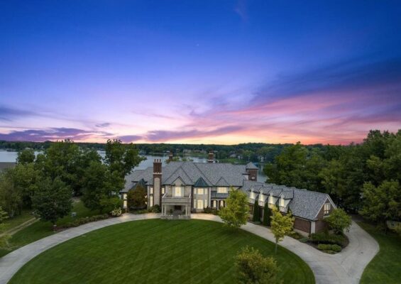 Handcrafted Masterpiece on 25 Acres of Pure Luxury in Goodrich, Michigan