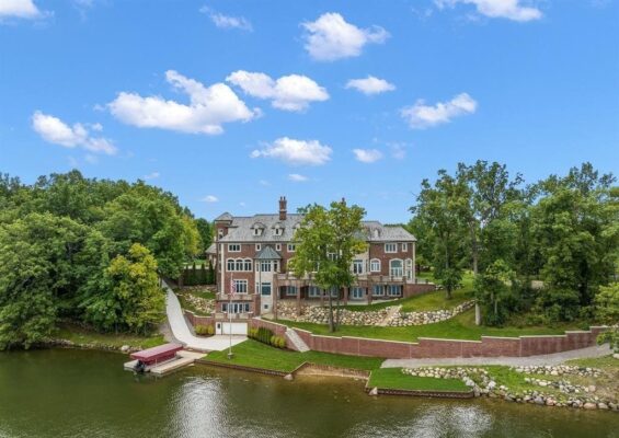 Handcrafted Masterpiece on 25 Acres of Pure Luxury in Goodrich, Michigan