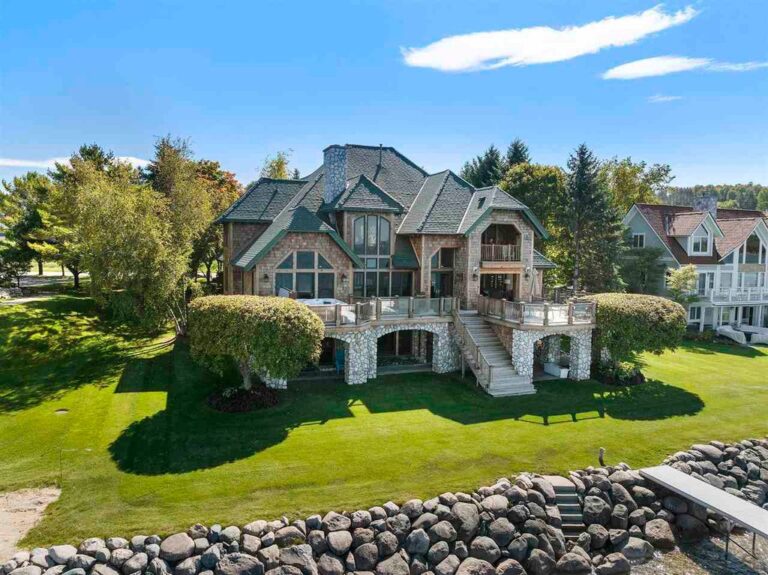 Splendid Waterfront Paradise in Boyne City, Michigan Hits the Market at ...