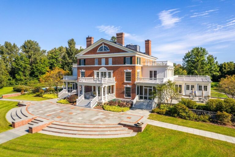 Stunning $15 Million Brick and Stone Estate by Henry Holt in Burlington ...