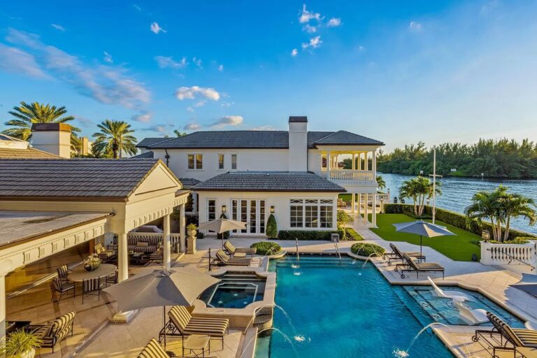 Exquisite Waterfront Majesty: A $24.9 Million Estate on Spanish River ...