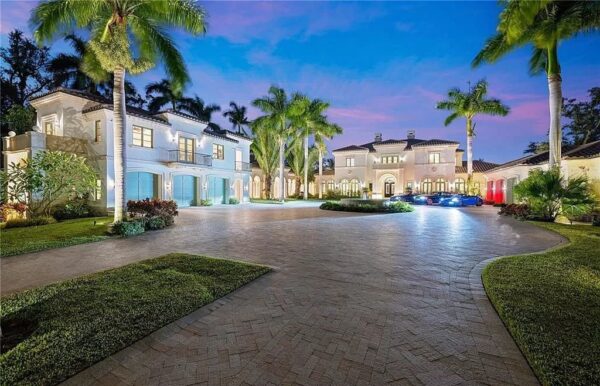 A Spectacular $18 Million Palladian-inspired Estate with Private Cinema ...