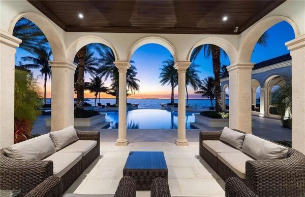 A Spectacular $18 Million Palladian-inspired Estate with Private Cinema ...