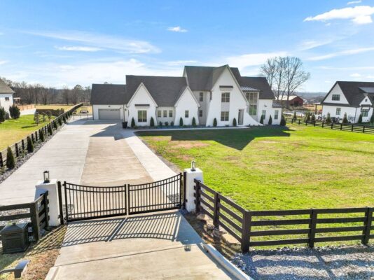 Gorgeous 2-Acre Estate with Private Gated Entrance in Tennessee Offered ...