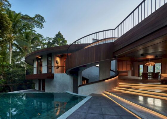 The Loop Residence, spiraled architectural Marvel in Bali by Alexis Dornier