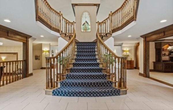 Extraordinary Castle-Inspired Custom Home, Great Brook Manor, Hits ...