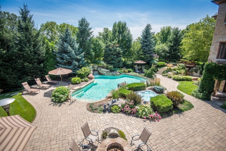 English Manor Estate: Premier 2-Acre Lot with Luxurious Landscaping in ...