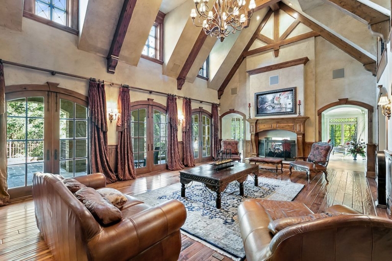 English Manor Estate: Premier 2-Acre Lot with Luxurious Landscaping in ...