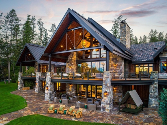 Montana's Magnificent Marvel: A $25.5 Million Masterpiece by Landmark Builders on Flathead Lake