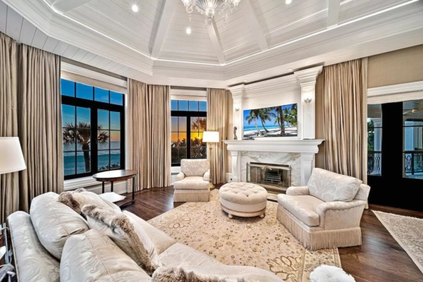 Sanibel Island Splendor: Secluded Beachfront Haven with Exquisite Luxury Living, Offering ...