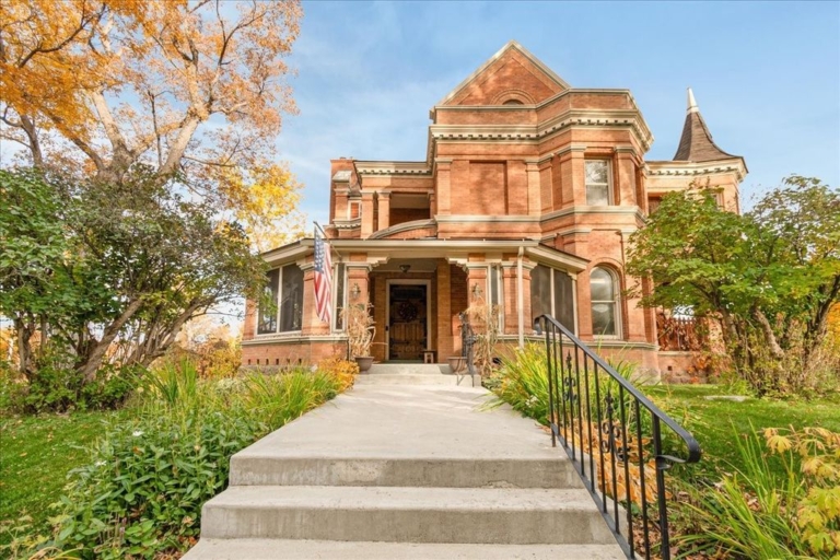 Victorian Splendor in Montana: Castle-Like Exterior Surrounds Ornate $2 ...