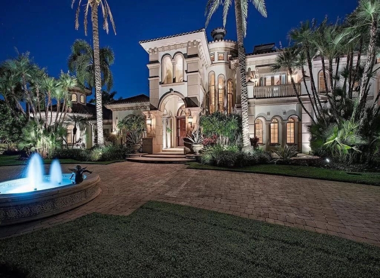 $16 Million European-Inspired Estate in The Estates at Bay Colony, Naples