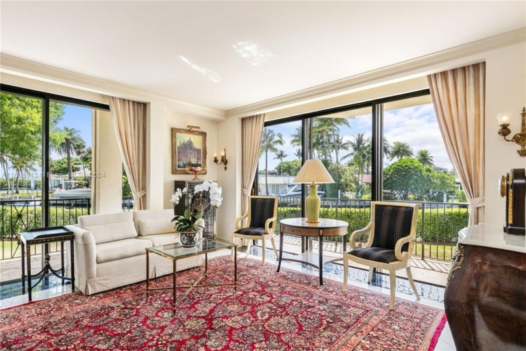 Exquisite $36 Million Waterfront Mansion with Private Dock and Custom ...