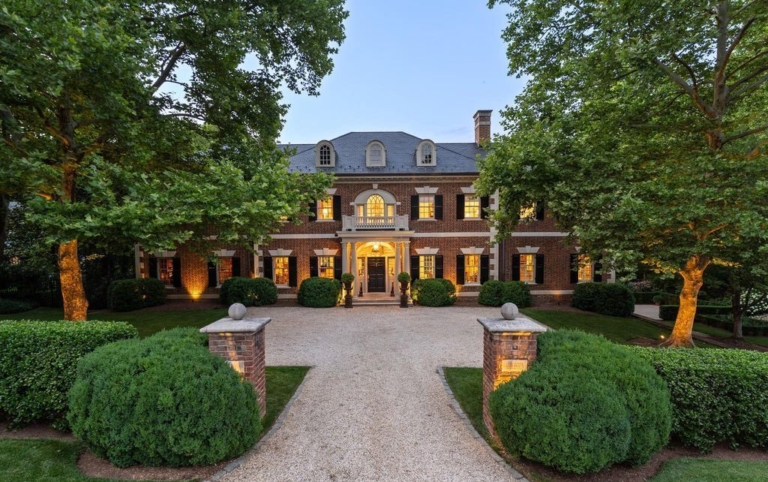 Elegant Georgian Masterpiece: Virginia Estate Showcases Timeless Design ...