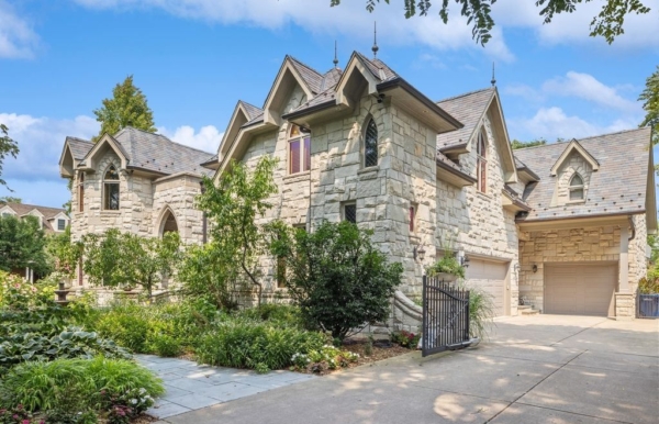 Exceptional Limestone Estate Offering Elegance and Grandeur in Illinois ...