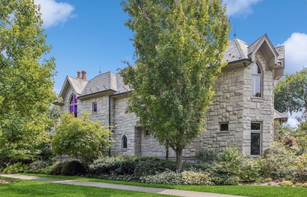 Exceptional Limestone Estate Offering Elegance and Grandeur in Illinois ...
