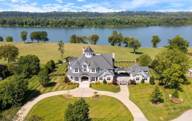 Magnificent Estate Overlooking the River and Twelve Mile Island, Asking ...