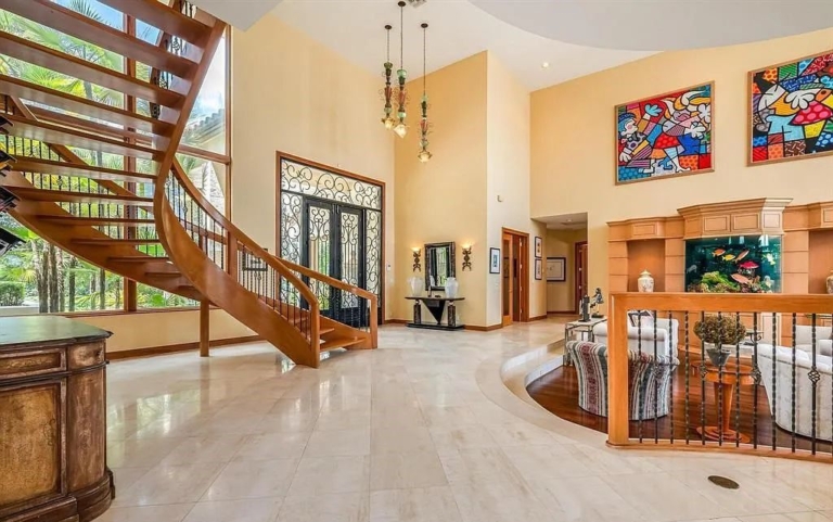 Exquisite $7.5 Million Waterfront Estate in Weston’s Prestigious ...