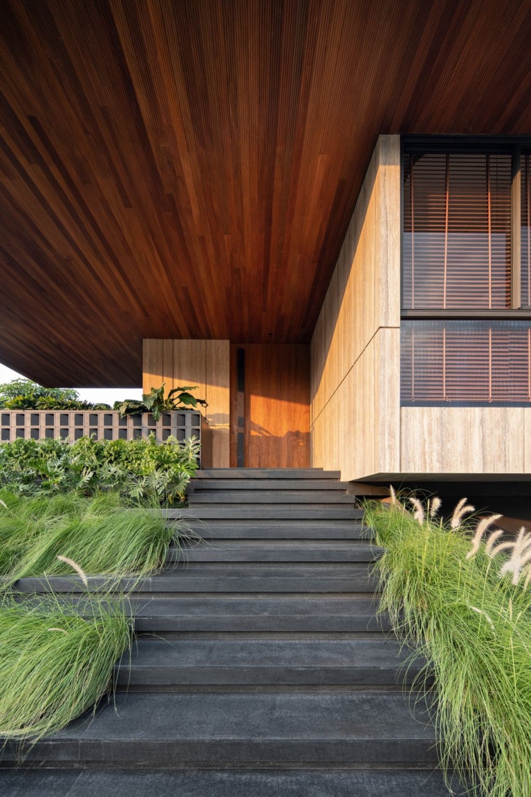 Mentari House, Haven of Light, Air, Privacy by Axial Studio