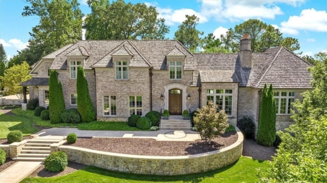 Timeless Elegance Awaits Extraordinary Custom Home by Architect William T. Baker in Georgia for ...