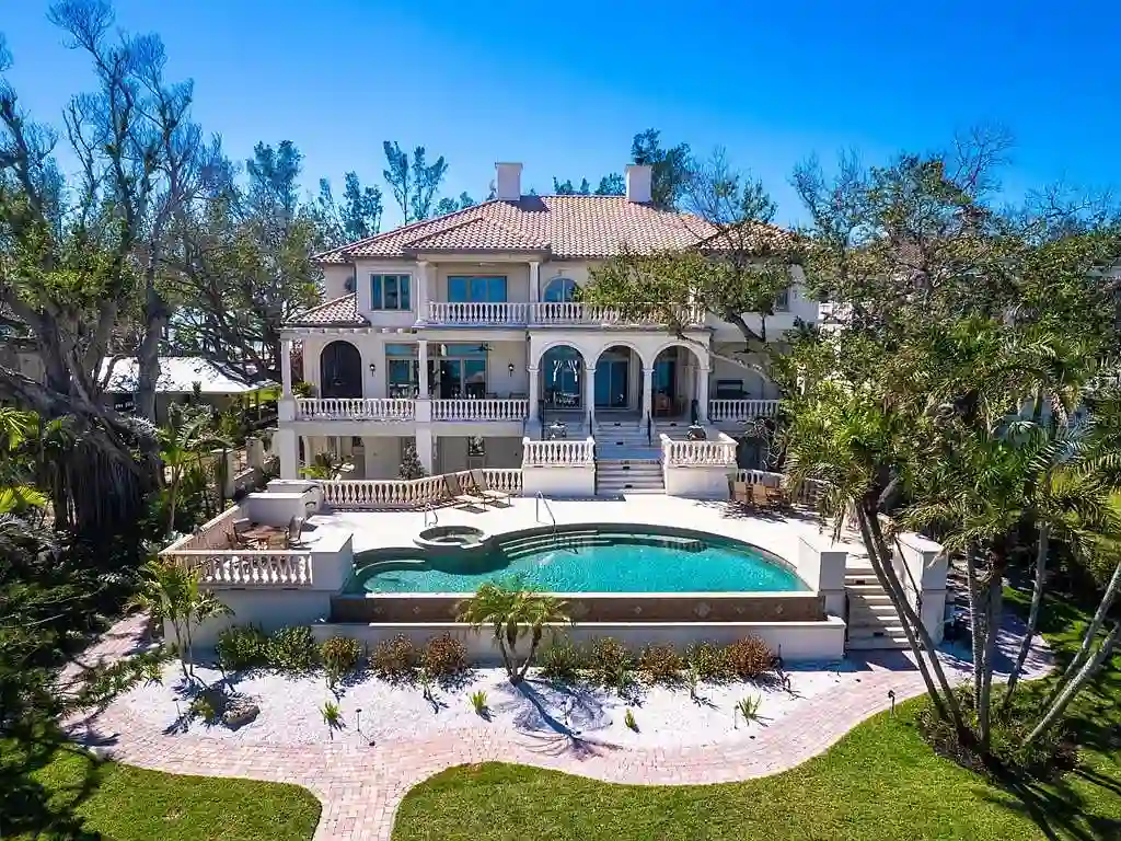 1216 N Casey Key Rd – Stunning $11.75M Waterfront Oasis in Osprey with ...