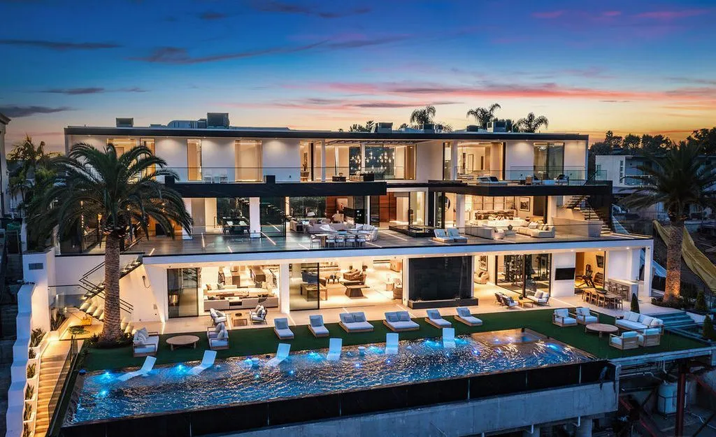 Extraordinary 2078 Stradella Rd Commands Unrivaled City, Canyon, and Reservoir Views